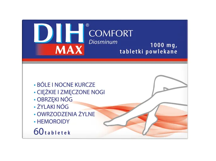DIH Max Comfort, 1000 mg, tabletki powlekane, 60 szt. – Leki ...